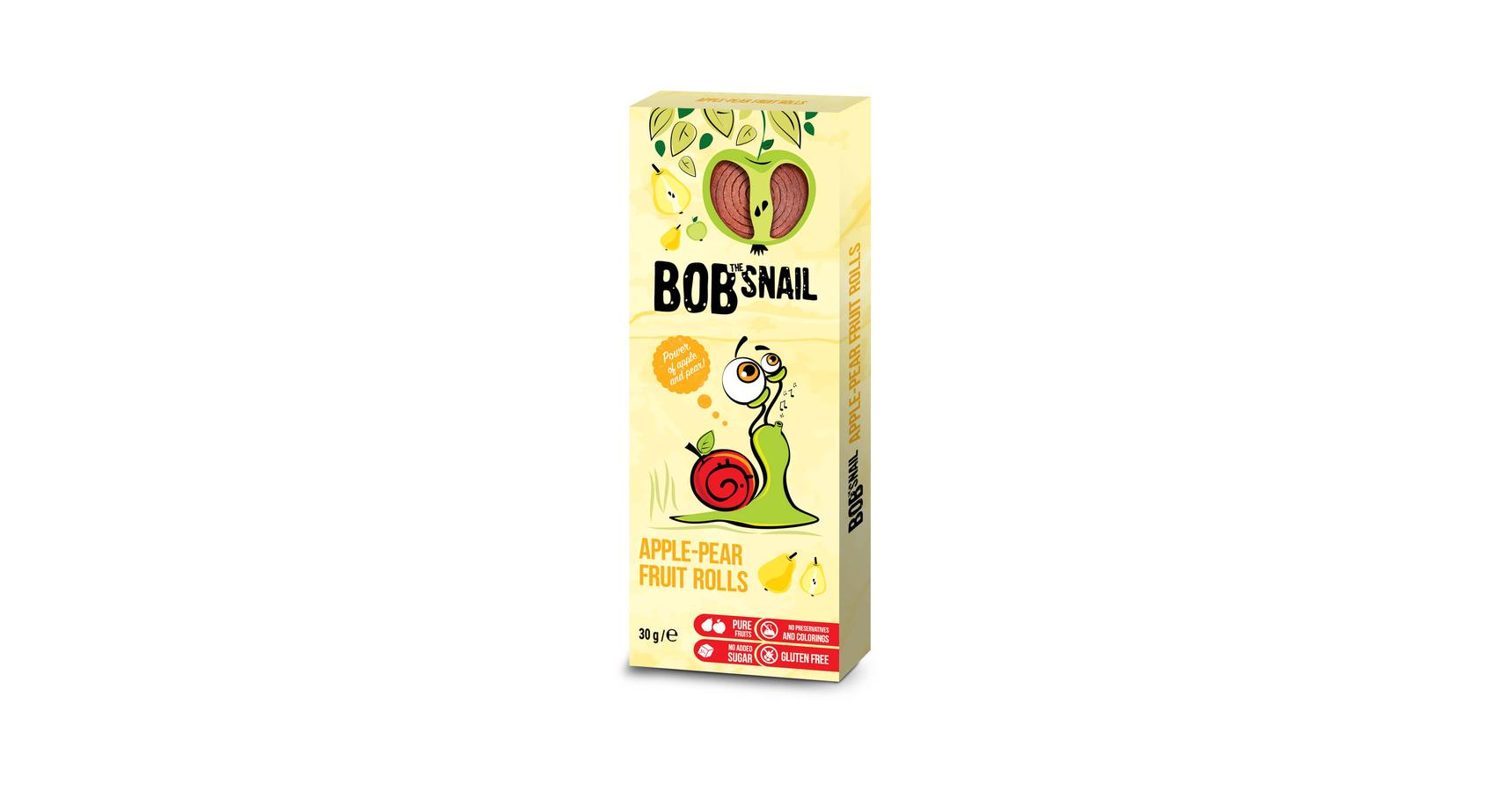 Bob Snail Gyümölcstekercs alma-körte 60 g - Natur Reform
