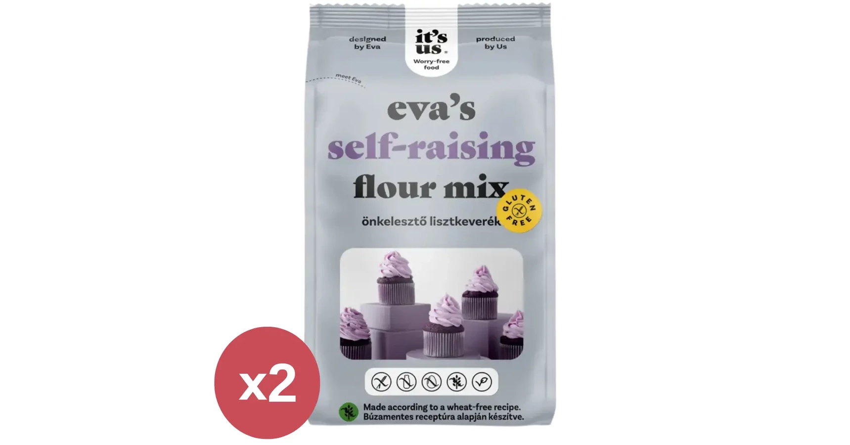 It's us EVA's Self Raising Flour Mix DUO – gluténmentes liszt