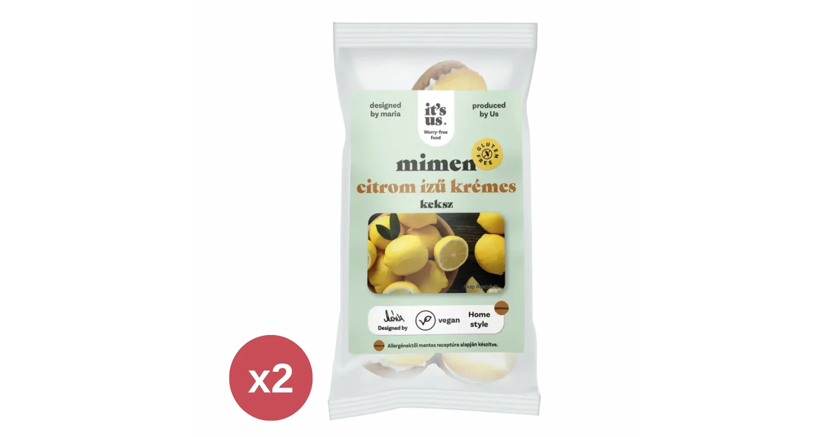 It’s us MIMEN gluténmentes citromkrémes töltött keksz 150 g