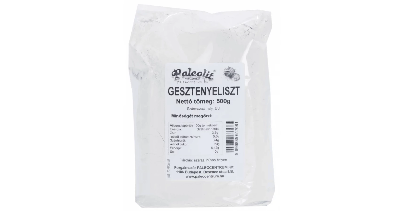 Paleolit Gesztenyeliszt 500 g - Natur Reform