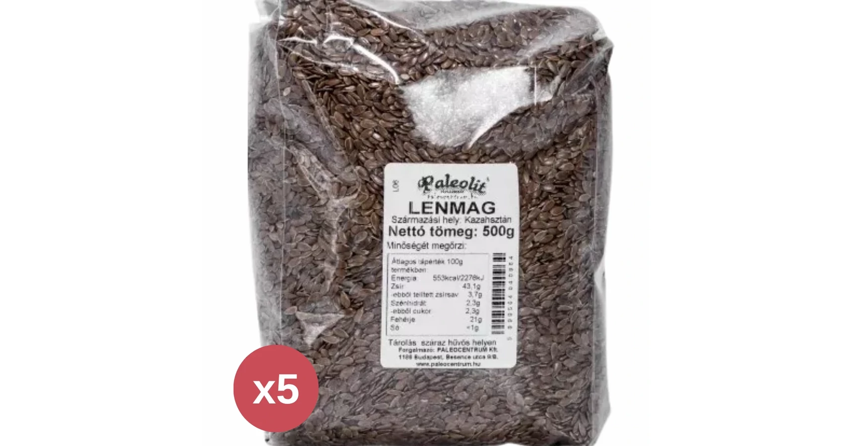 Paleolit Lenmag 500 g – rostban gazdag, természetes Omega-3 forrás