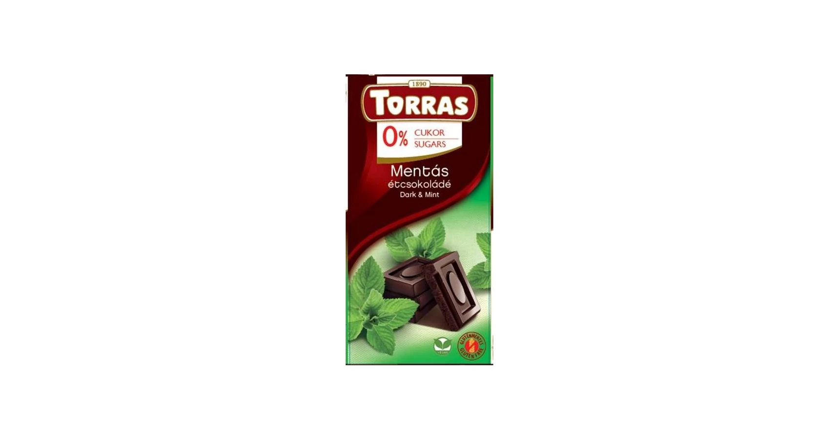 Torras Mentás étcsokoládé hozzáadott cukor nélkül 75 g