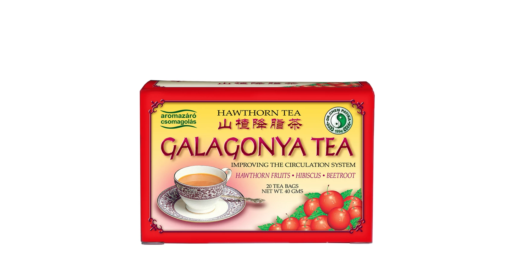 Dr. Chen Galagonya tea - 20 db - Natur Reform