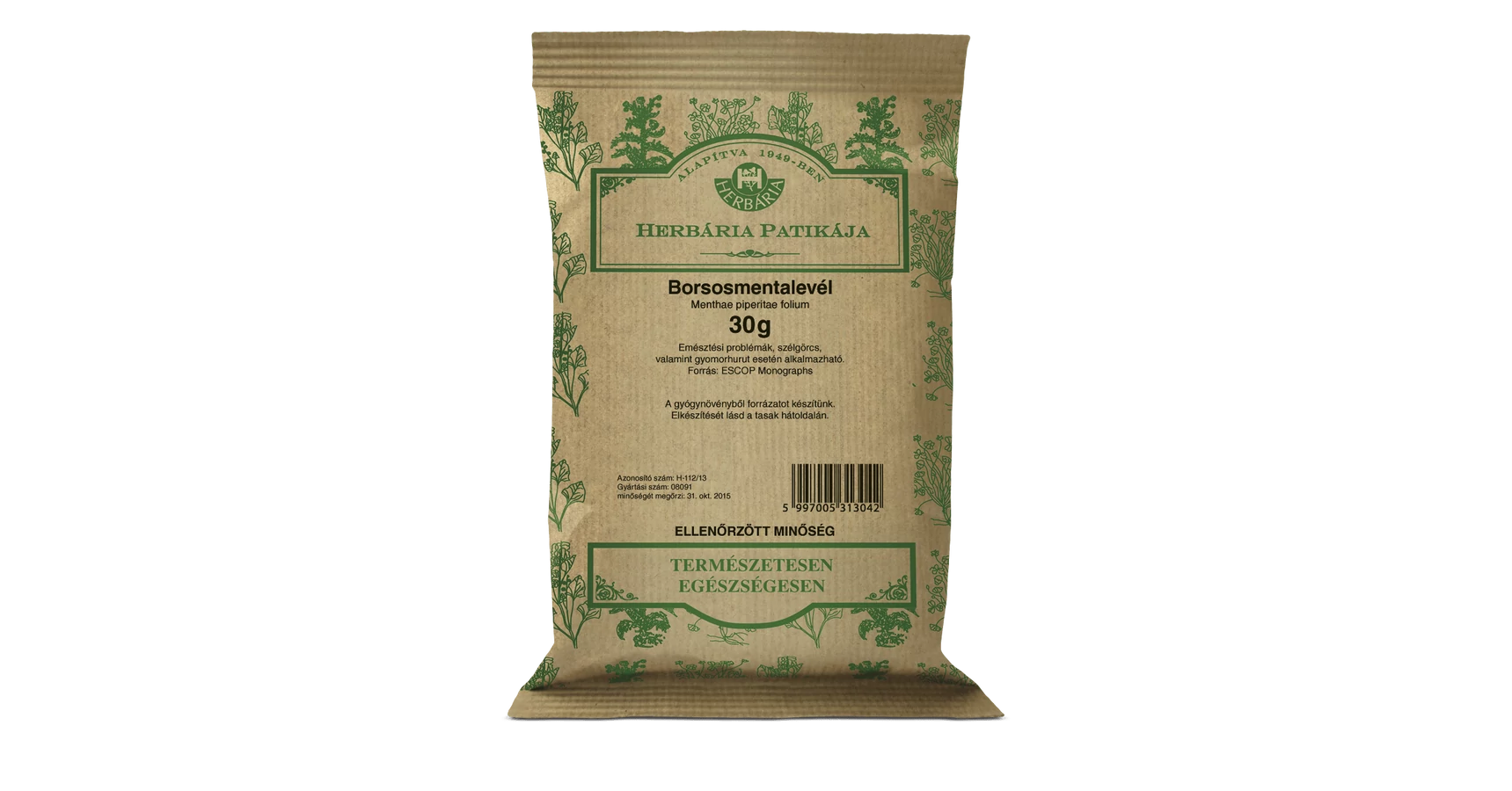 Herbária Borsosmentalevél (Menthae piperitae folium) 30 g - Natur Reform