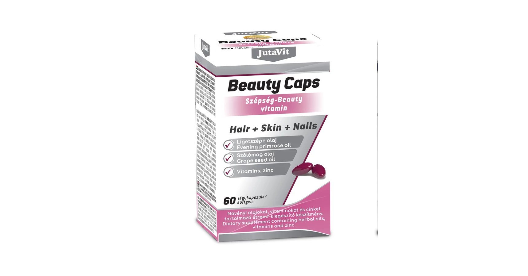 JutaVit Beauty Caps - 60 db | Haj, bőr és köröm egészségének támogatás