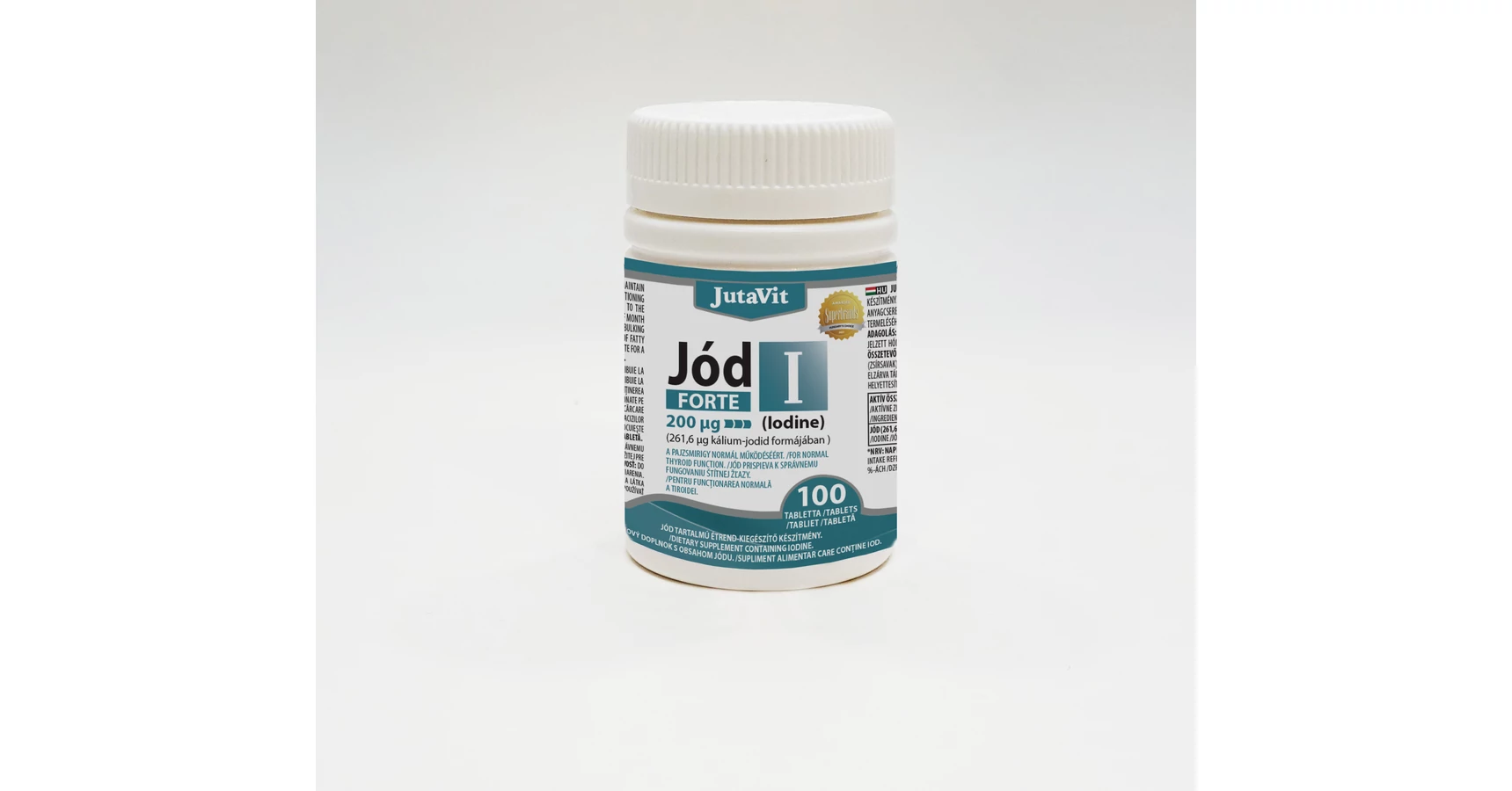 JutaVit Jód tabletta 200µg - 100 db, pajzsmirigy és idegrendszer támo