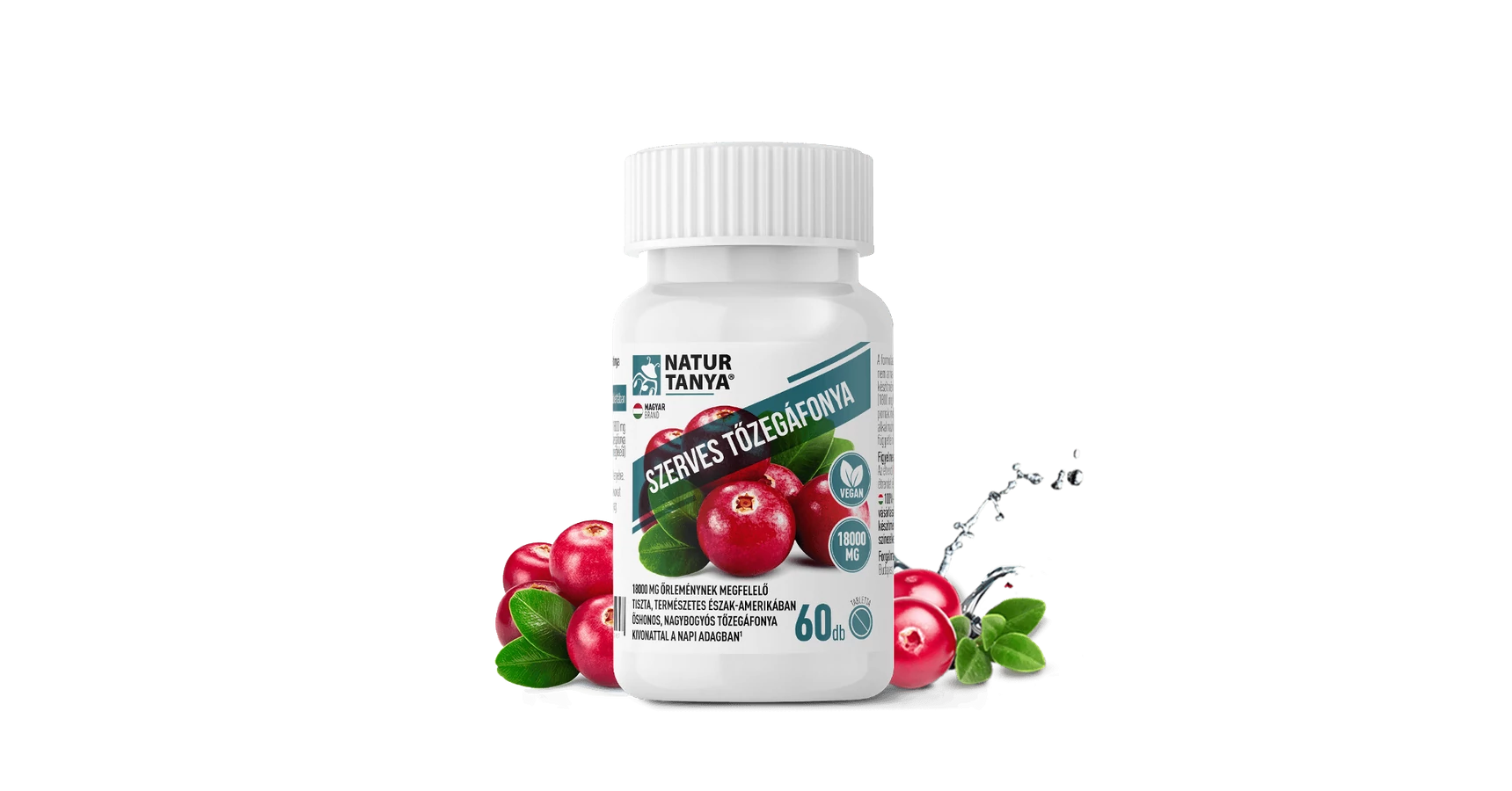 Natur Tanya® Szerves Tőzegáfonya/Cranberry FORTE 60 db - Natur Reform