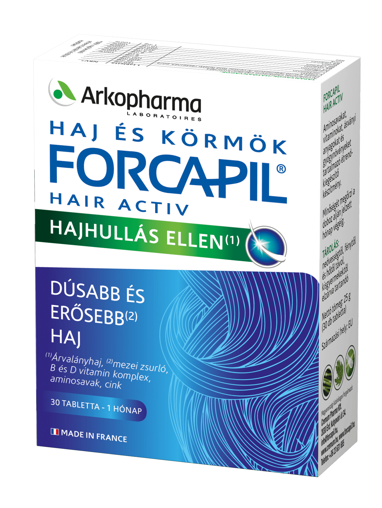 Forcapil Hair Activ Hajhullás elleni tabletta 30 db - Natur Reform